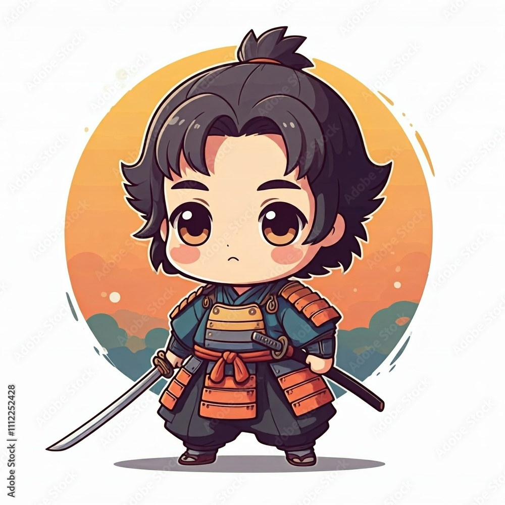 Chibi Cute Japanese Samurai, Samurai characters, cute and adorable ...