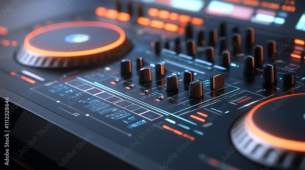 A futuristic DJ booth with solar panels as part of its design The panels power dynamic ...