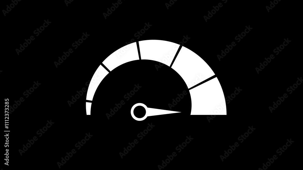 Speedometer, isolated on transparent background with alpha channel ...