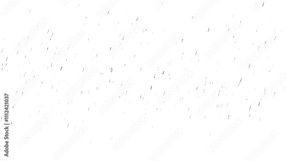 cartoon hand drawn rain black lines animation effect on a white ...