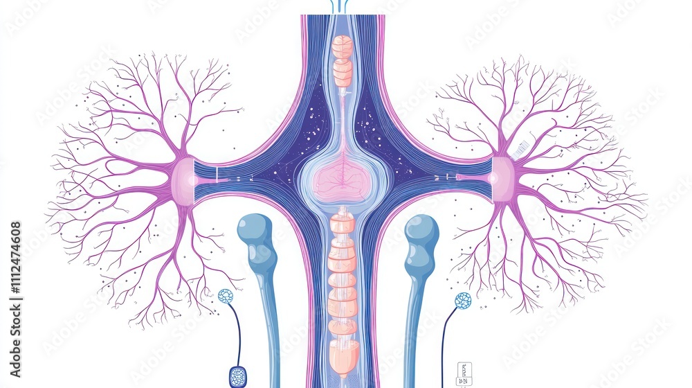 Detailed Illustration of a Neuron's Anatomy: A Comprehensive Visual ...