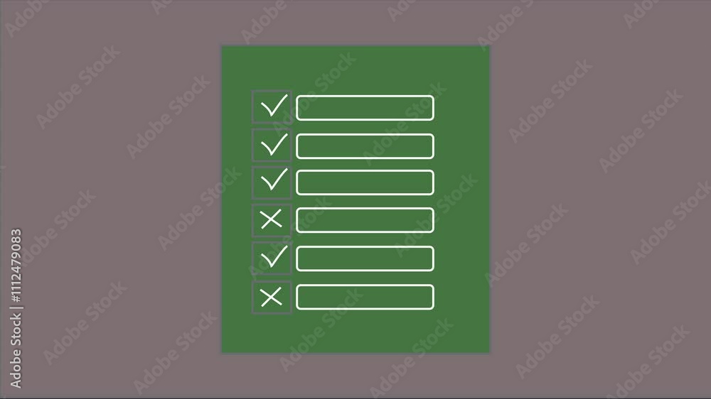 checklist icon. Confirm icon animation. abstract symbol Check mark icon ...