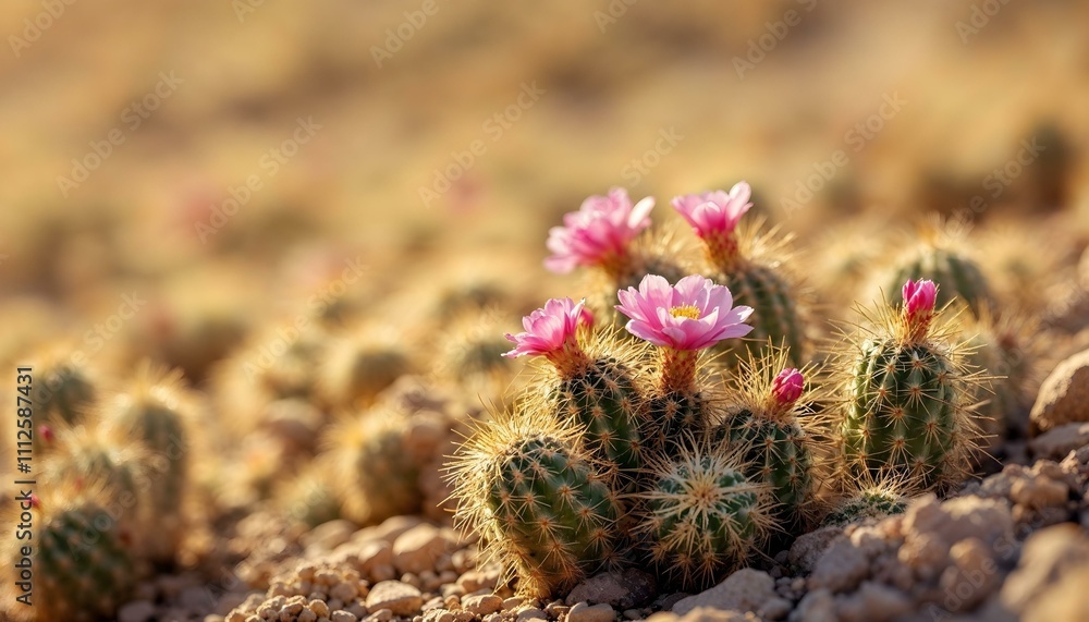 Cactus varieties and native succulent plants in the desert landscape ...