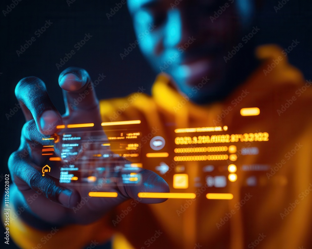 Closeup of a person entering transfer details into the Western Union ...