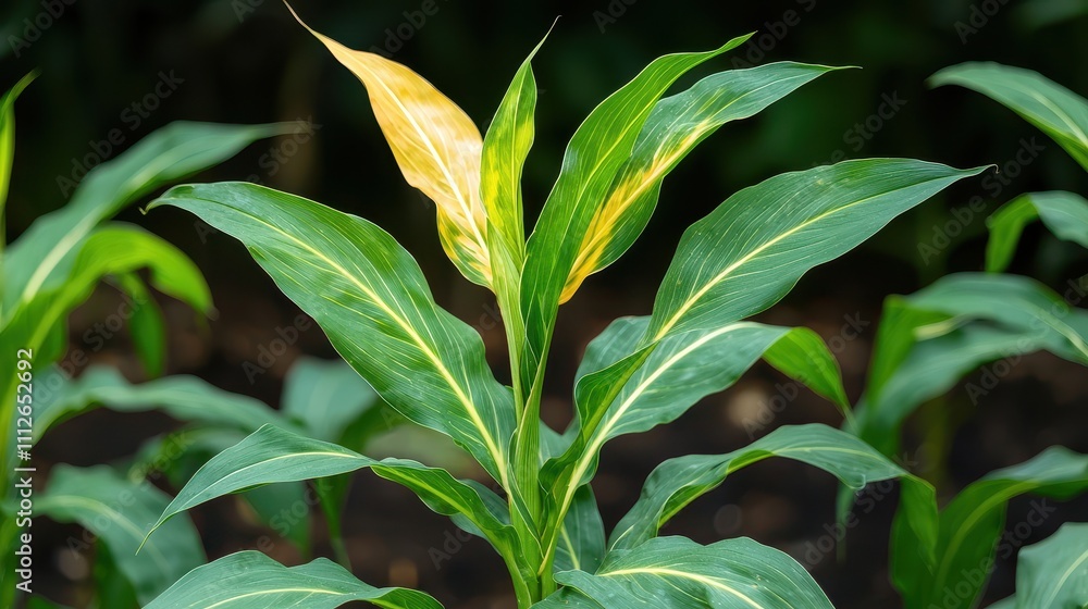 Nutrient Deficiency in Plants Concept, Yellowing and Withering Leaves ...