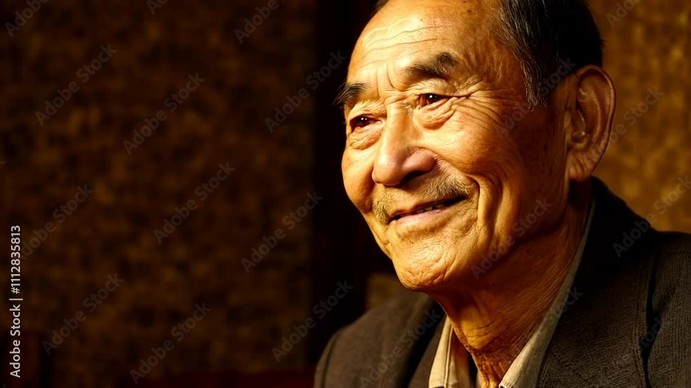 A man with a big smile on his face. He is wearing a suit and tie ...