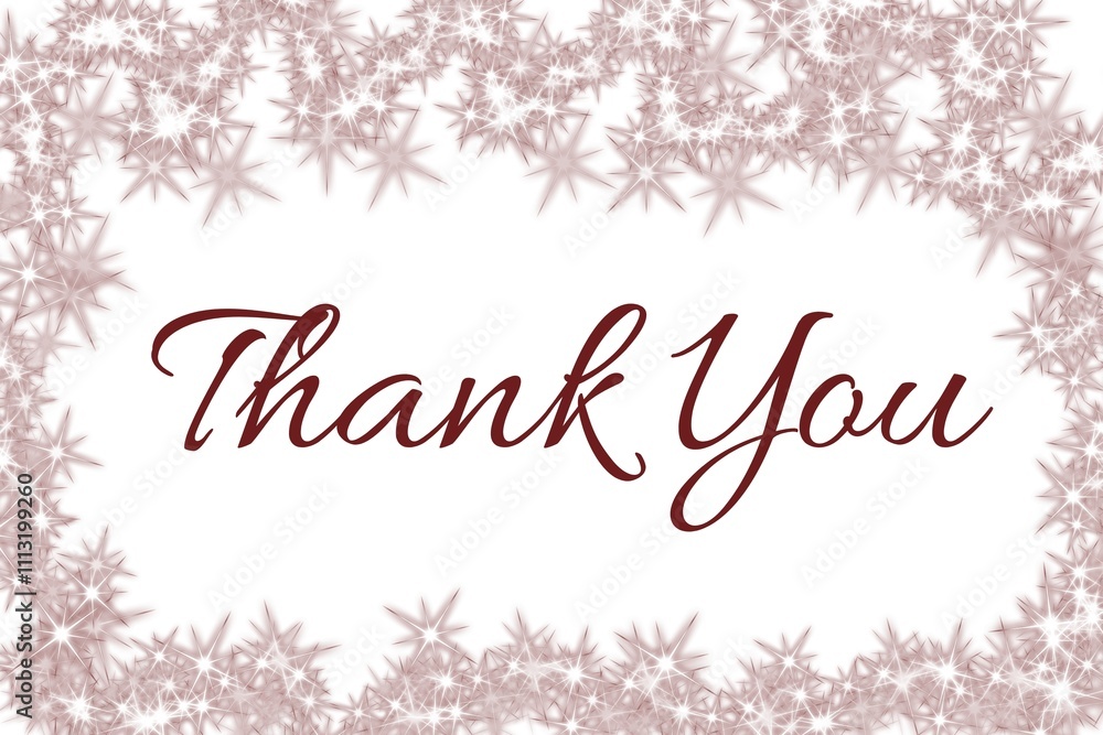 Poster Thorn motif background with words of thanks – Wall Art | UkPosters