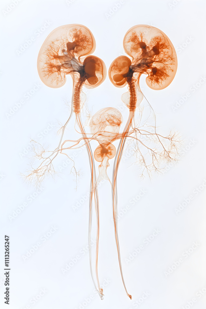 Comprehensive Anatomical Diagram of the Urinary System Featuring ...