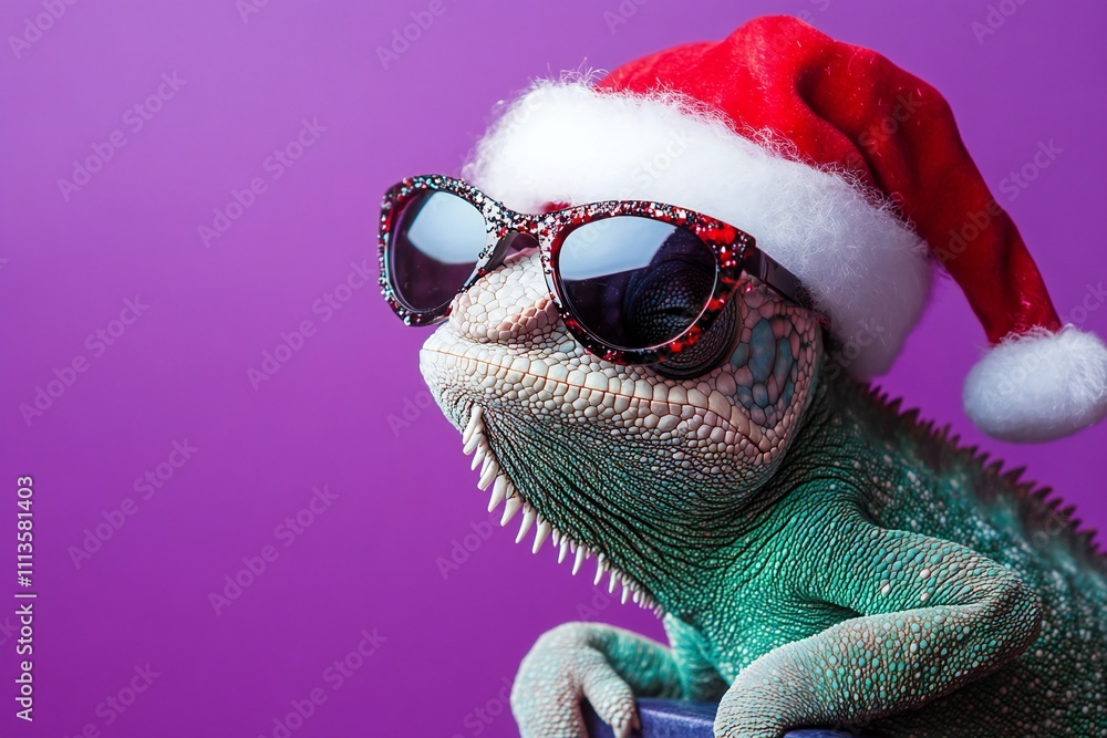 Merry Christmas concept holiday vacation winter animal pet greeting ...