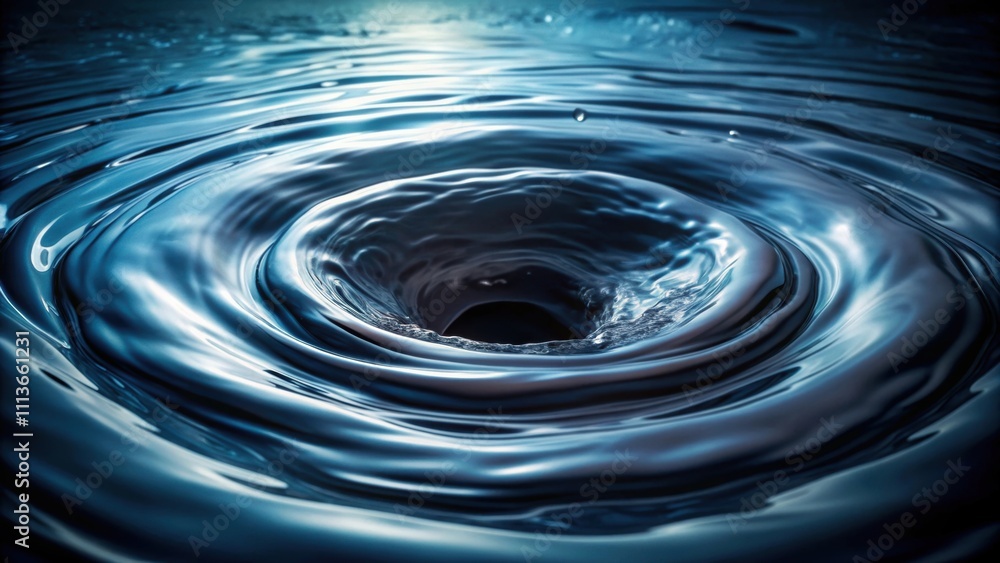 Dark swirling abyss of water with no visible bottom, dark, swirl, abyss, water, bottomless, deep ...