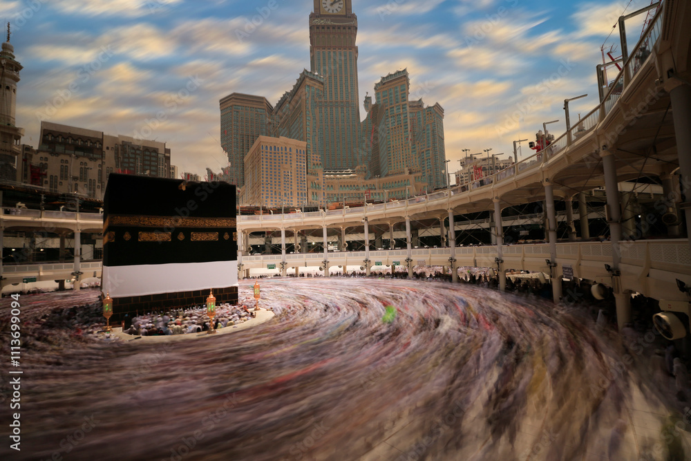 The Kaaba or Kaaba Sharif is the stone structure at the centre of the ...