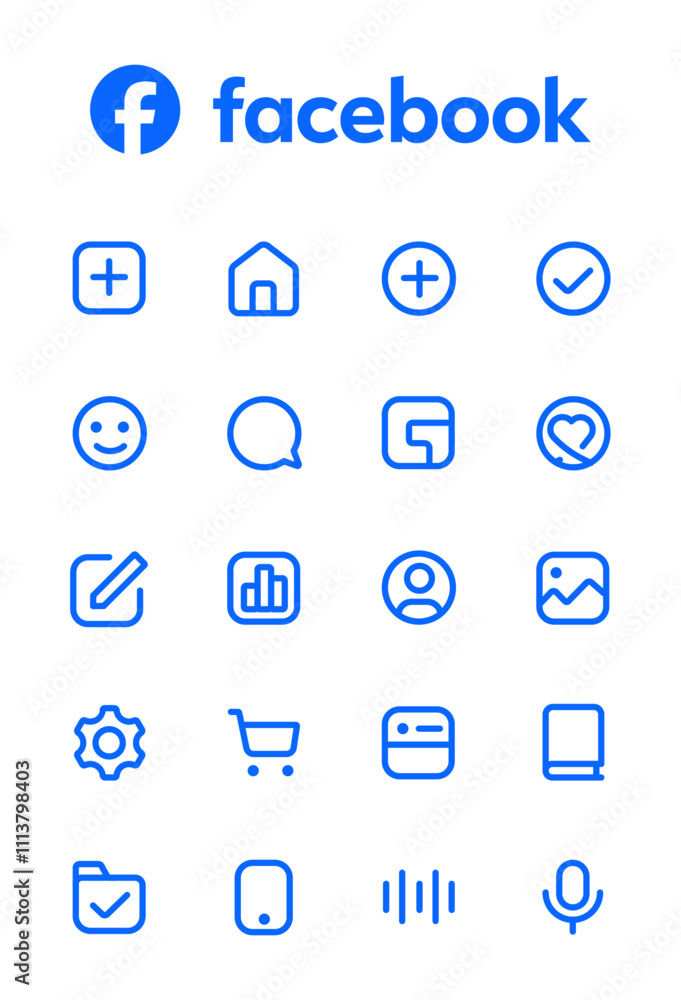facebook icons social media face book reactions messenger icon facebook ...