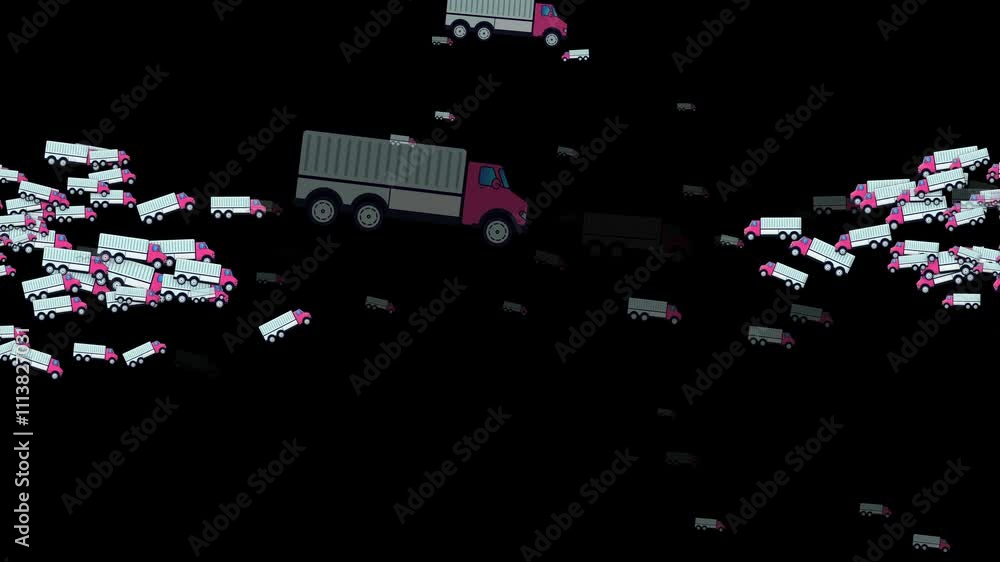 Vidéo Stock animated truck emoji, cartoon truck, moving truck, digital ...