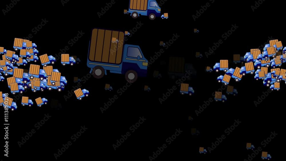 animated truck emoji, cartoon truck, moving truck, delivery truck ...