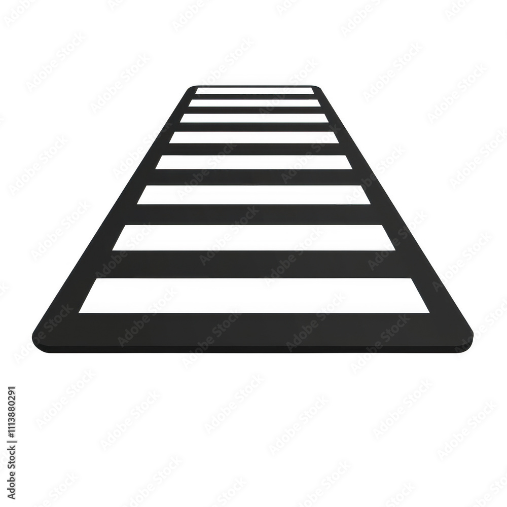 Black Sidewalk icon png Minimalist flat icon, vector logo style sign ...