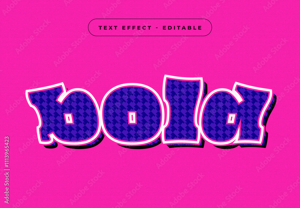 Bold Text Effect Design Template Stock Template | Adobe Stock
