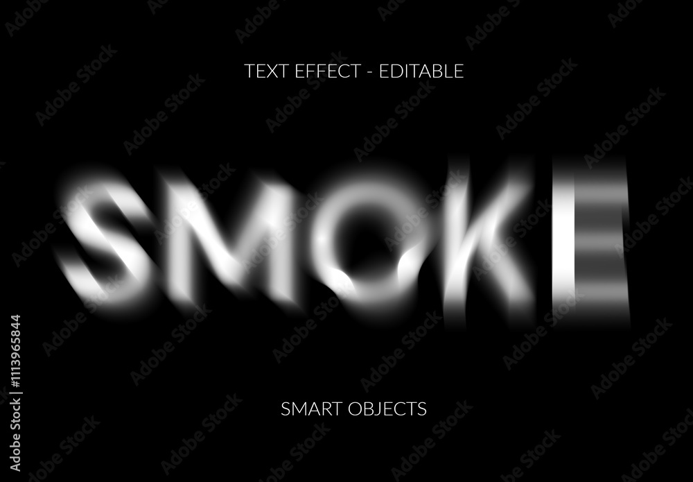 Smoke Text Effect Stock Template | Adobe Stock