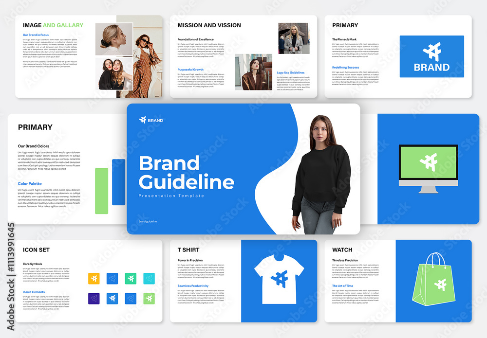 Brand Guideline Layout Stock Template | Adobe Stock