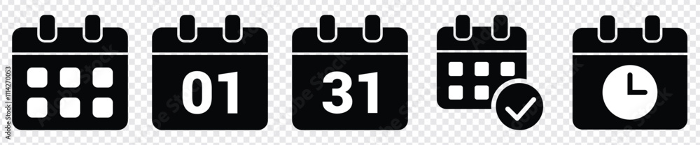 Calendar icon . calendar planner icons for app, website. reminder ...