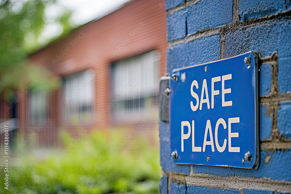 The Safe Place sign indicates that a location is a designated refuge ...