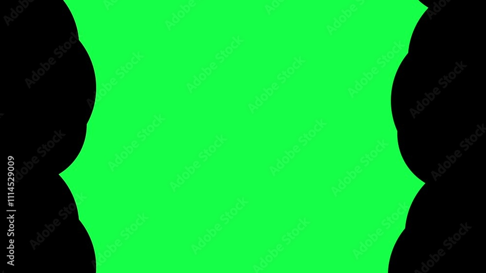 Cartoon Border Geometrical Shapes Fast Spread at the edges of Green ...