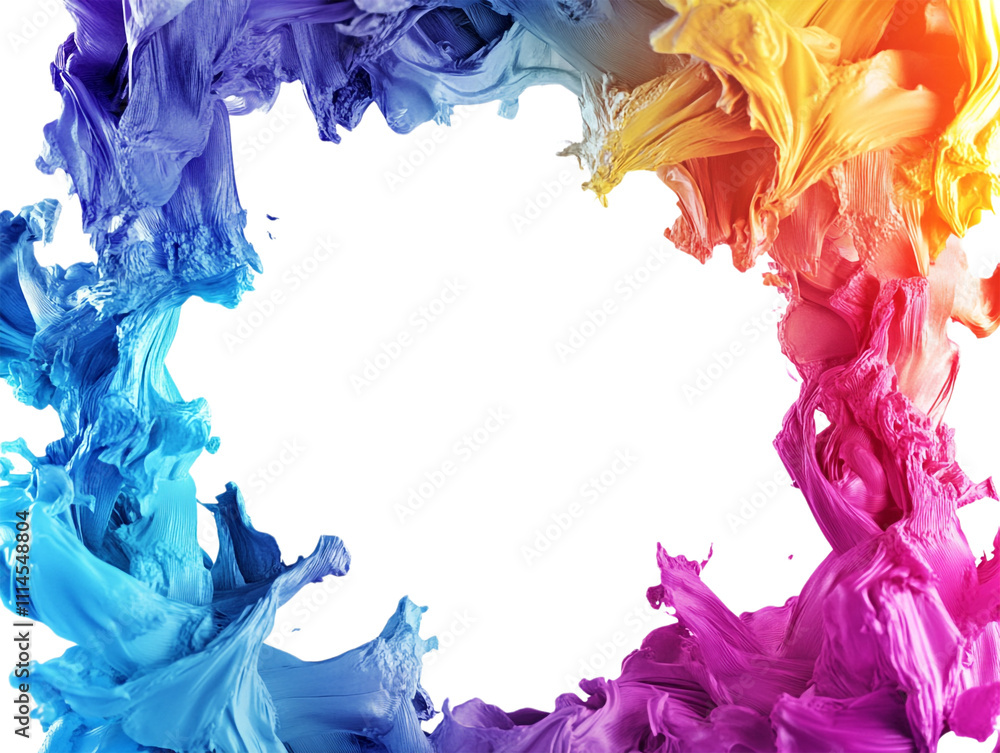 colored degraded frame background against transparent background for ...