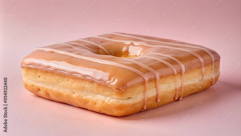 maple bar a rectangular donut topped with a maple in studio background with high detailing Stock ...