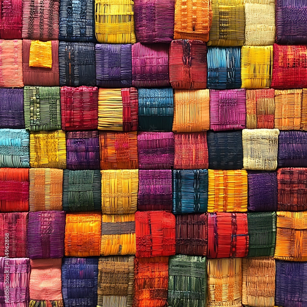 Kente Pattern - A handwoven fabric pattern with vibrant colors and ...
