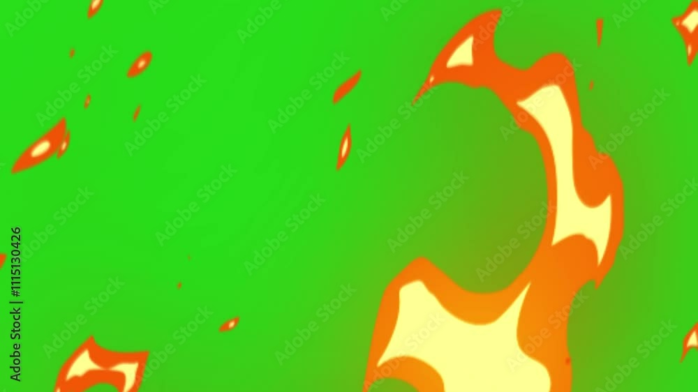 2D Cartoon FX elements with light effects and without light effects ...