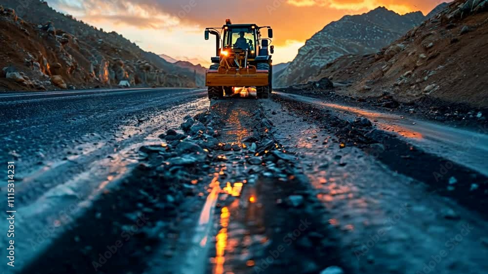 Civil engineers managing the construction of a new highway, ensuring ...