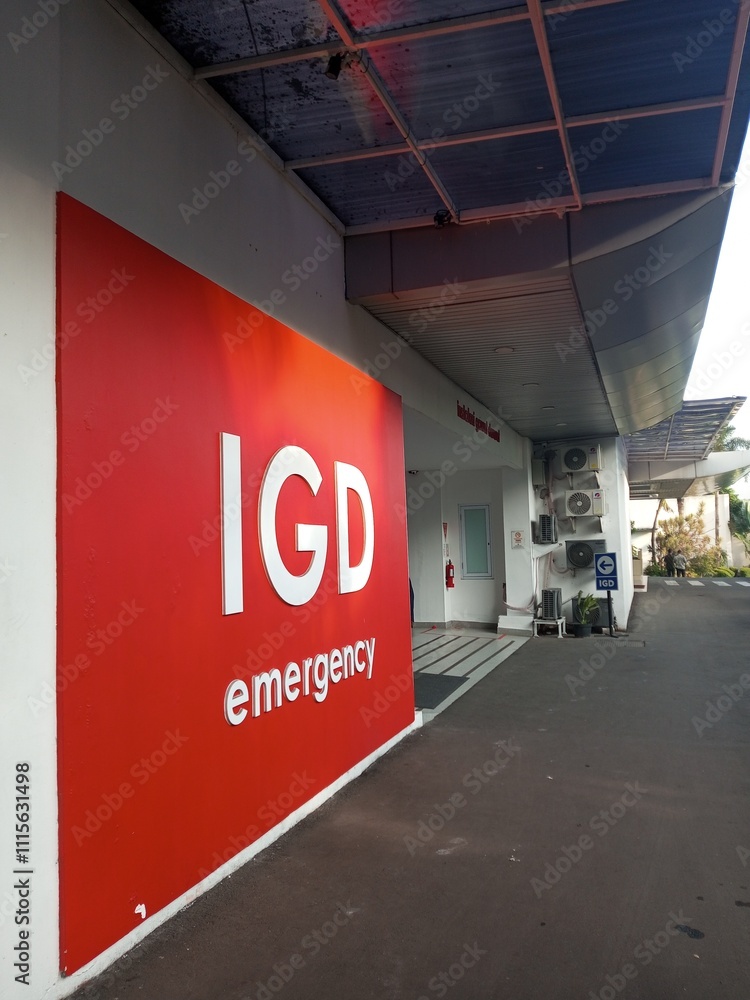 Bogor, Indonesia - June 28, 2024: A clear view of an emergency ...