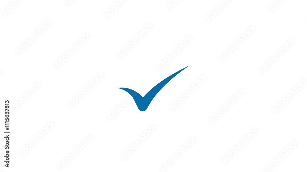 Check mark icon, positive symbol, tick mark icon สต็อกวิดีโอ | Adobe Stock