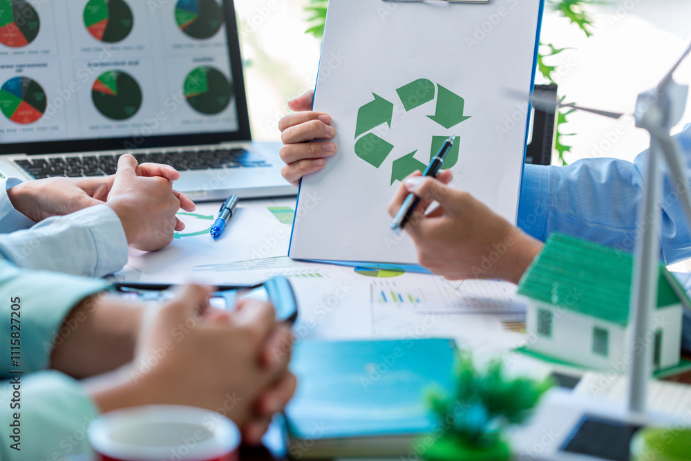 Corporate office implemented eco-friendly management practices to ...