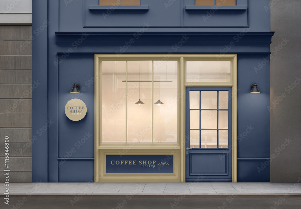 Coffee Shop Mockup Stock Template | Adobe Stock