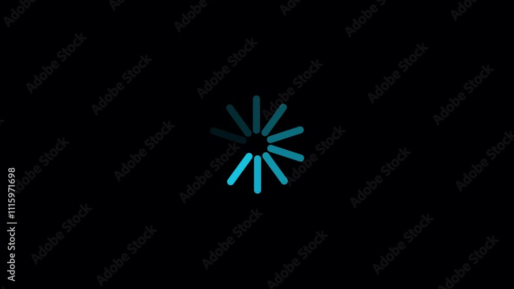 Animated circular loading mark with white background and no background ...