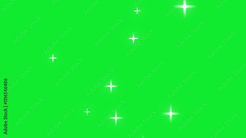 twinkle star green screen background video sparkle. Sparkling stars ...