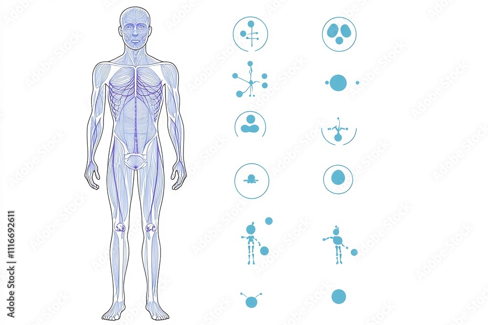 Dermatomyositis autoimmune pathways diagram showing how muscle ...