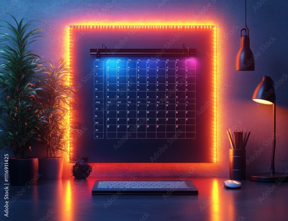 2025 Editable French Calendar Large Format Modern Design Bright Colors ...