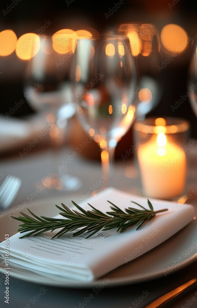 fine dining table setting luxury romantic restaurant menu elegant ...