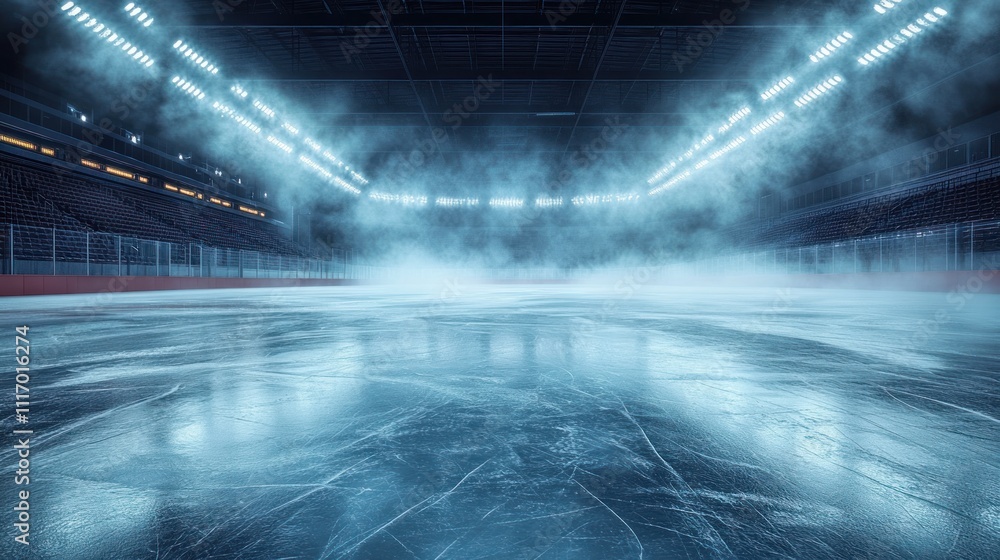 Ice Rink Hockey Arena Empty Field Spectator Stadium Competition Game ...