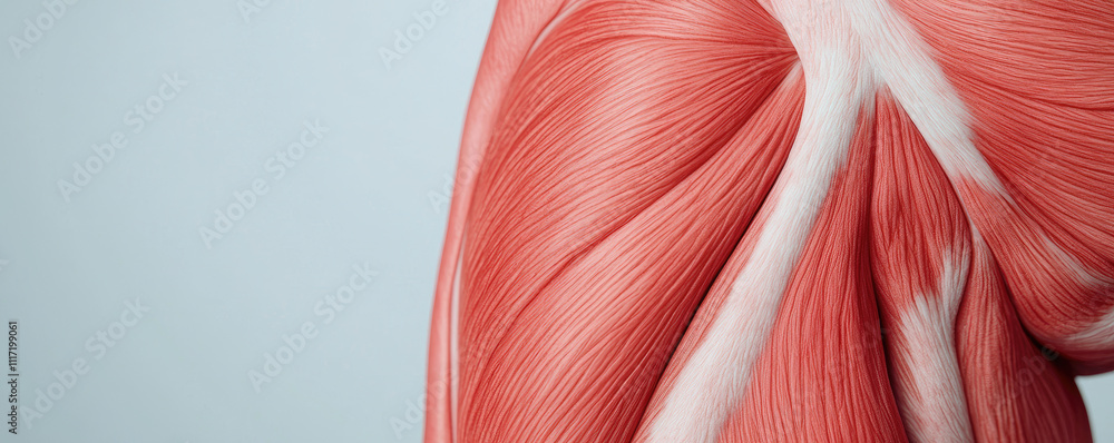 Detailed view of human muscles showcasing anatomical structure and ...