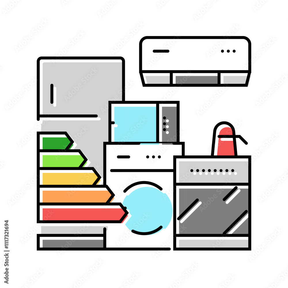 net zero energy building green color icon vector. net zero energy ...