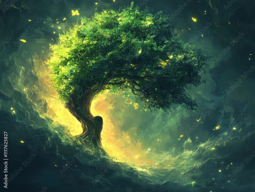 Engage with a unique image of a tree growing from the mind, promoting ...