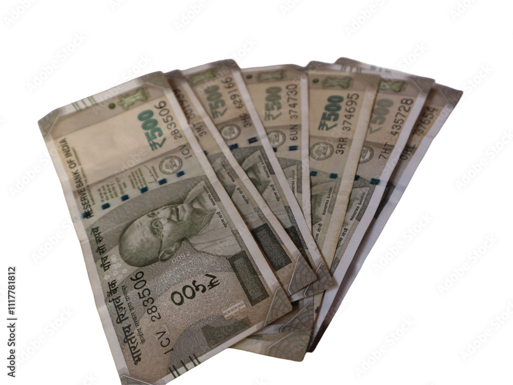 Indian currency notes of 500 rupees , showcasing the diversity and ...