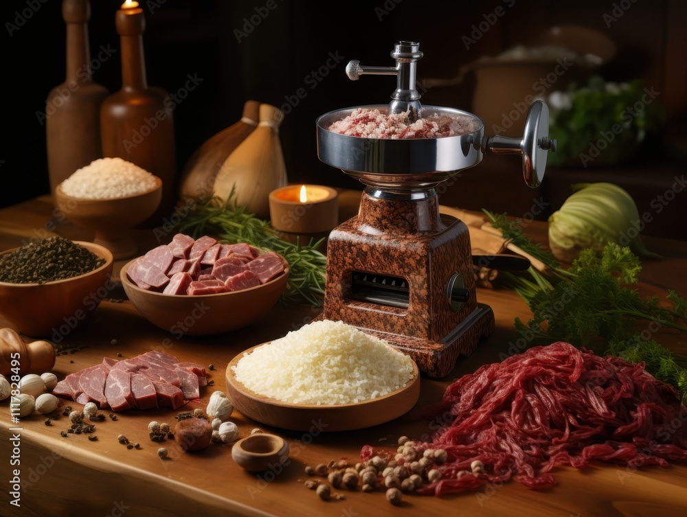 Manual meat grinding process step-by-step guide for home kitchens ...