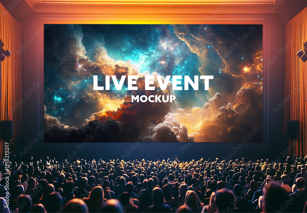 Live Event Display Mockup Stock Template | Adobe Stock