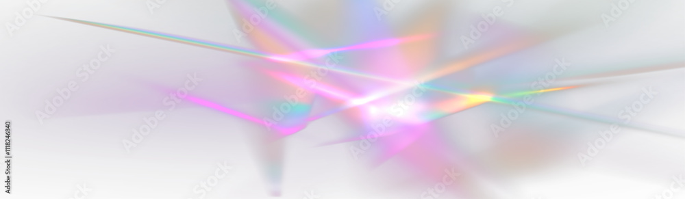 Poster PNG Crystal rays of light, prism refraction, lens flare, crystal ...