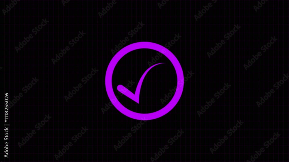 checkmark inside a circle animated. Creating an Animated Neon Checkmark ...