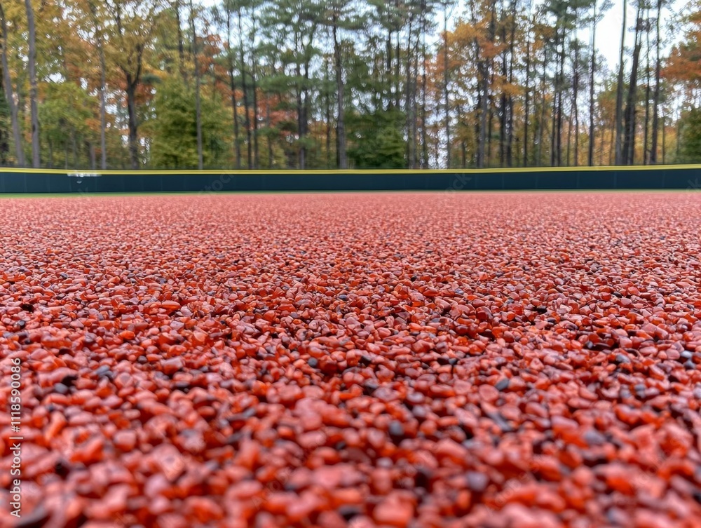 red baseball diamond field turf sport infield ground pitchers mound ...