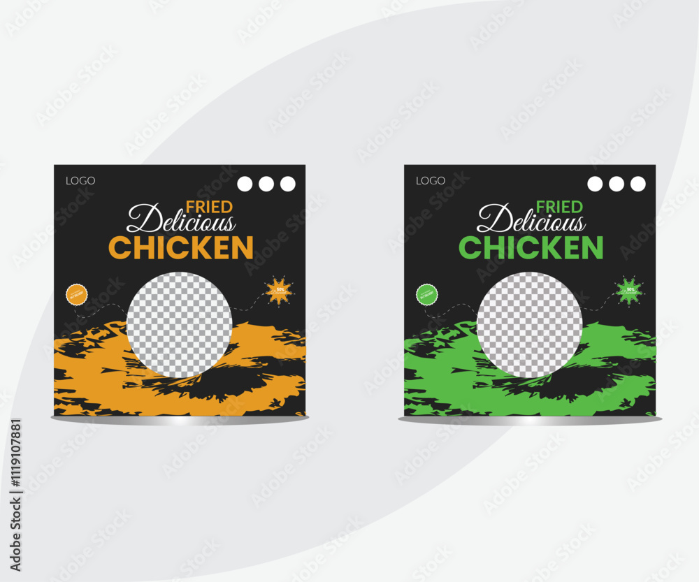 Special chicken social media post design. Restaurant food menu web ...